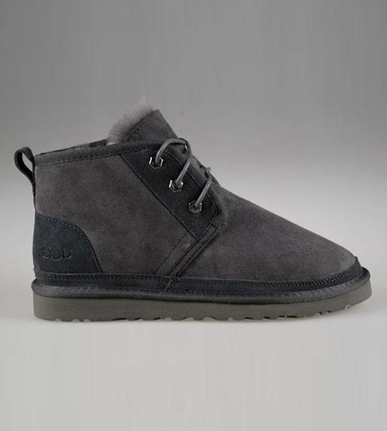 ugg 3236 真皮羊皮毛一體短靴防水休閑馬丁靴 男鞋雪靴 灰色- Vans台灣官方購物網